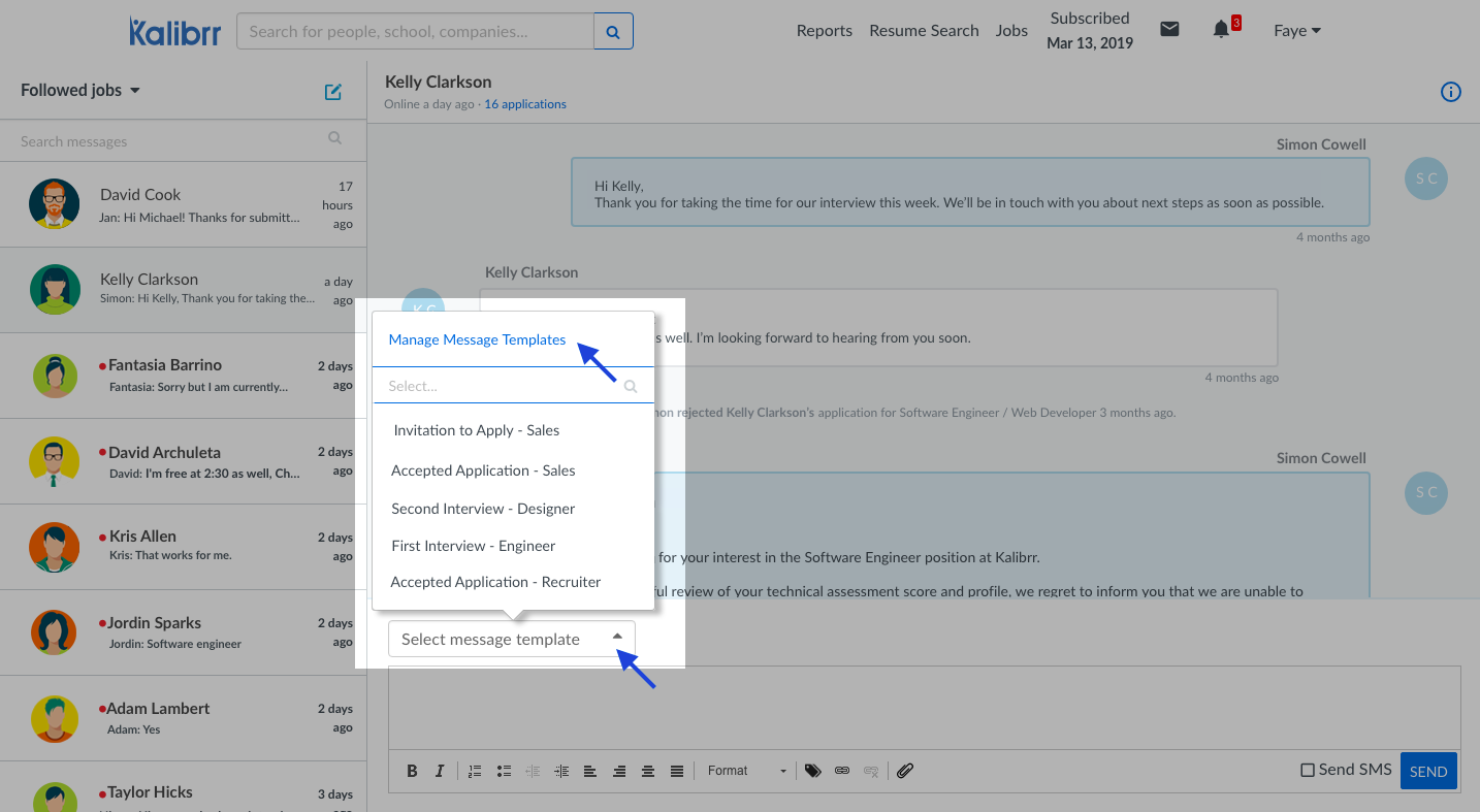 Bagaimana Cara Membuat Template Pesan? – Kalibrr Help Center