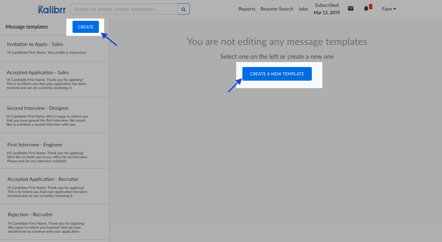 Bagaimana Cara Membuat Template Pesan? – Kalibrr Help Center