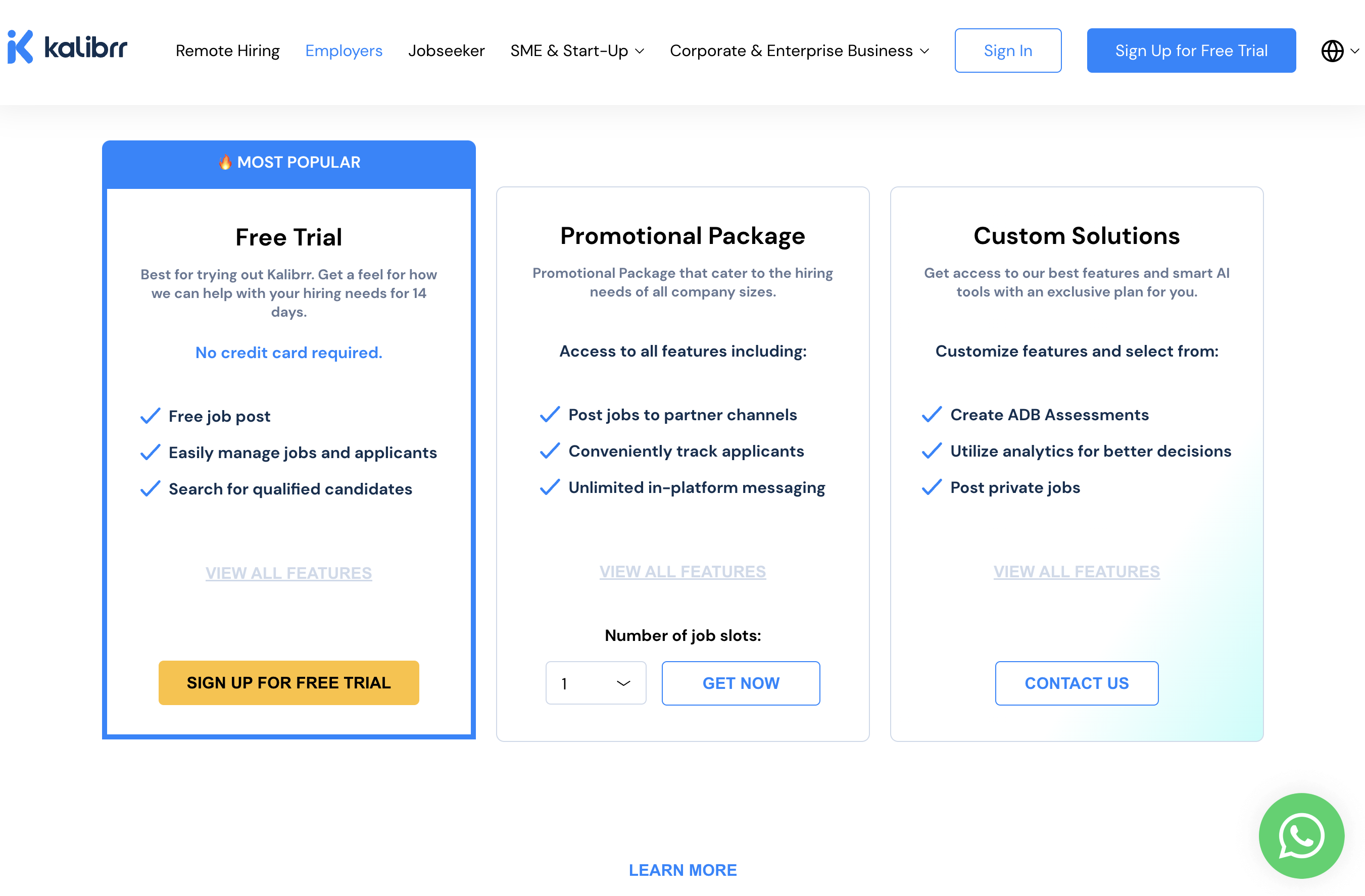 Can I customize my package? – Kalibrr Help Center